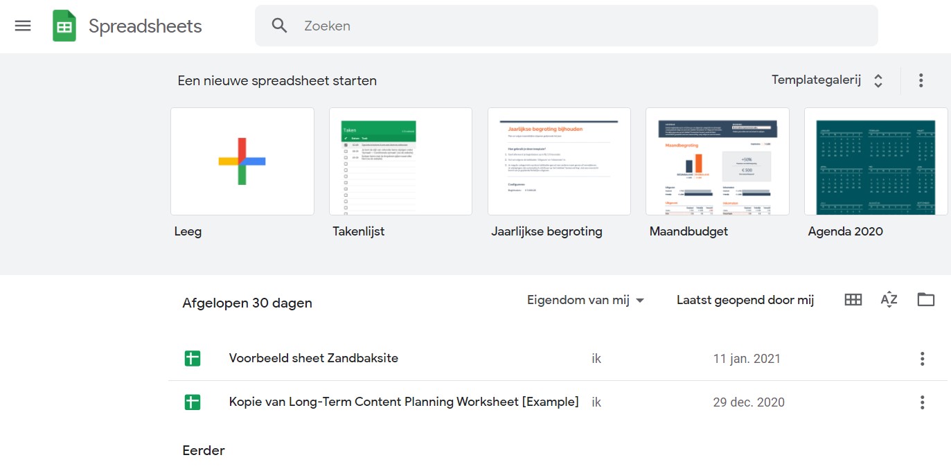 Google spreadsheets op je website - ViatriX trainingen